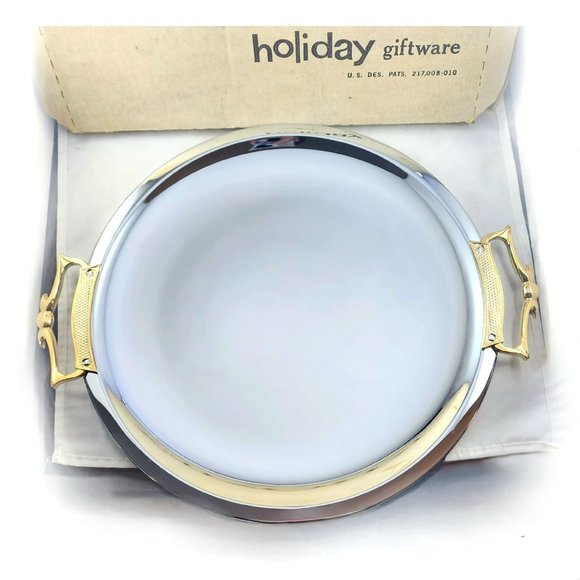 Kromex | Dining | Vintage Kromex Silver Serving Tray Oval Party Platter ...